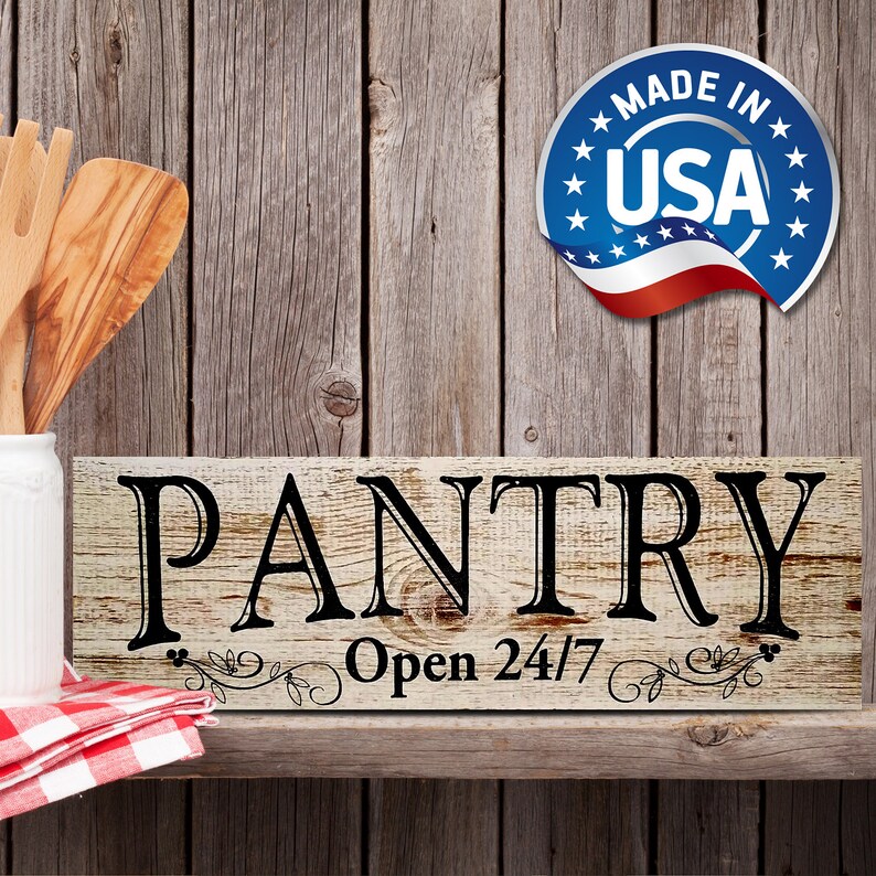 Pantry Sign Rustic Kitchen Decor Farmhouse Kitchen Wall Decor Etsy