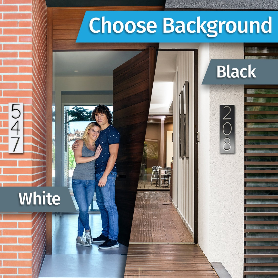 Address Plaque Address Sign for House Horizontal or Vertical - Etsy