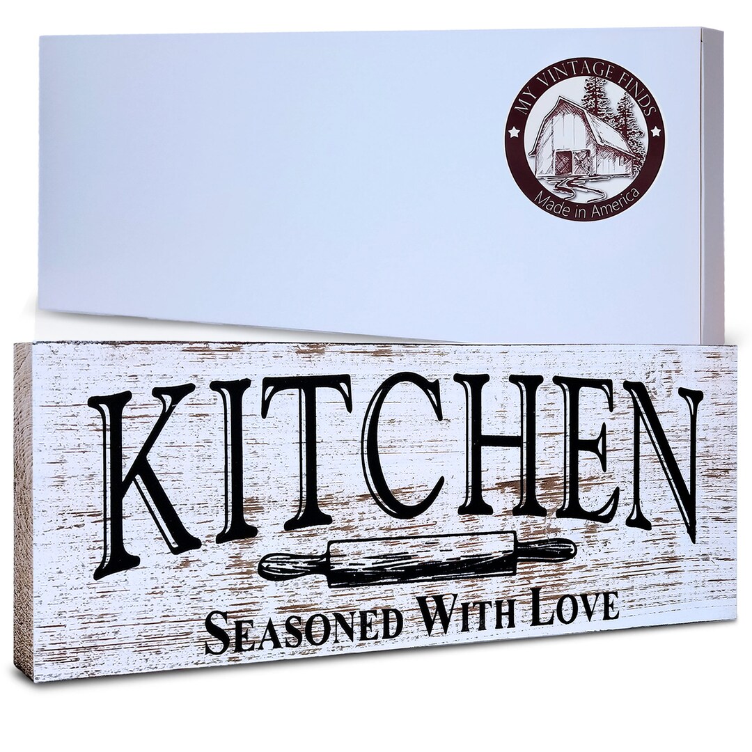 Kitchen Sign Rustic Farmhouse . Distinctive Kitchen Wall Decor. - Etsy