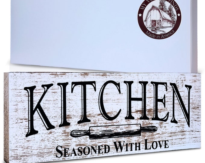 Kitchen Sign Rustic Farmhouse . Distinctive Kitchen Wall - Etsy