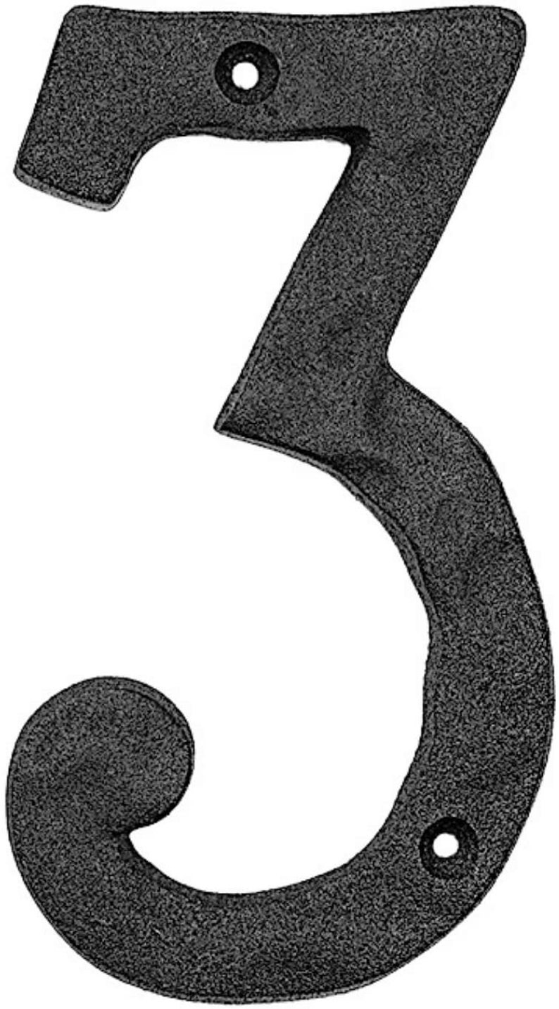 House Address Numbers Black Metal 5.5 Inch Home Number US | Etsy