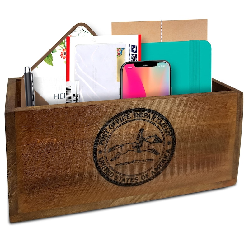 Desktop Mail Organizer Box - Etsy