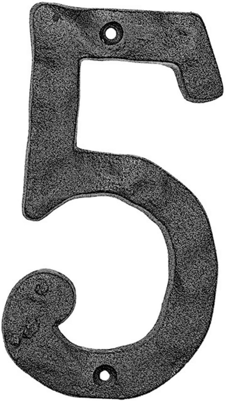 House Address Numbers Black Metal 5.5 Inch Home Number US | Etsy