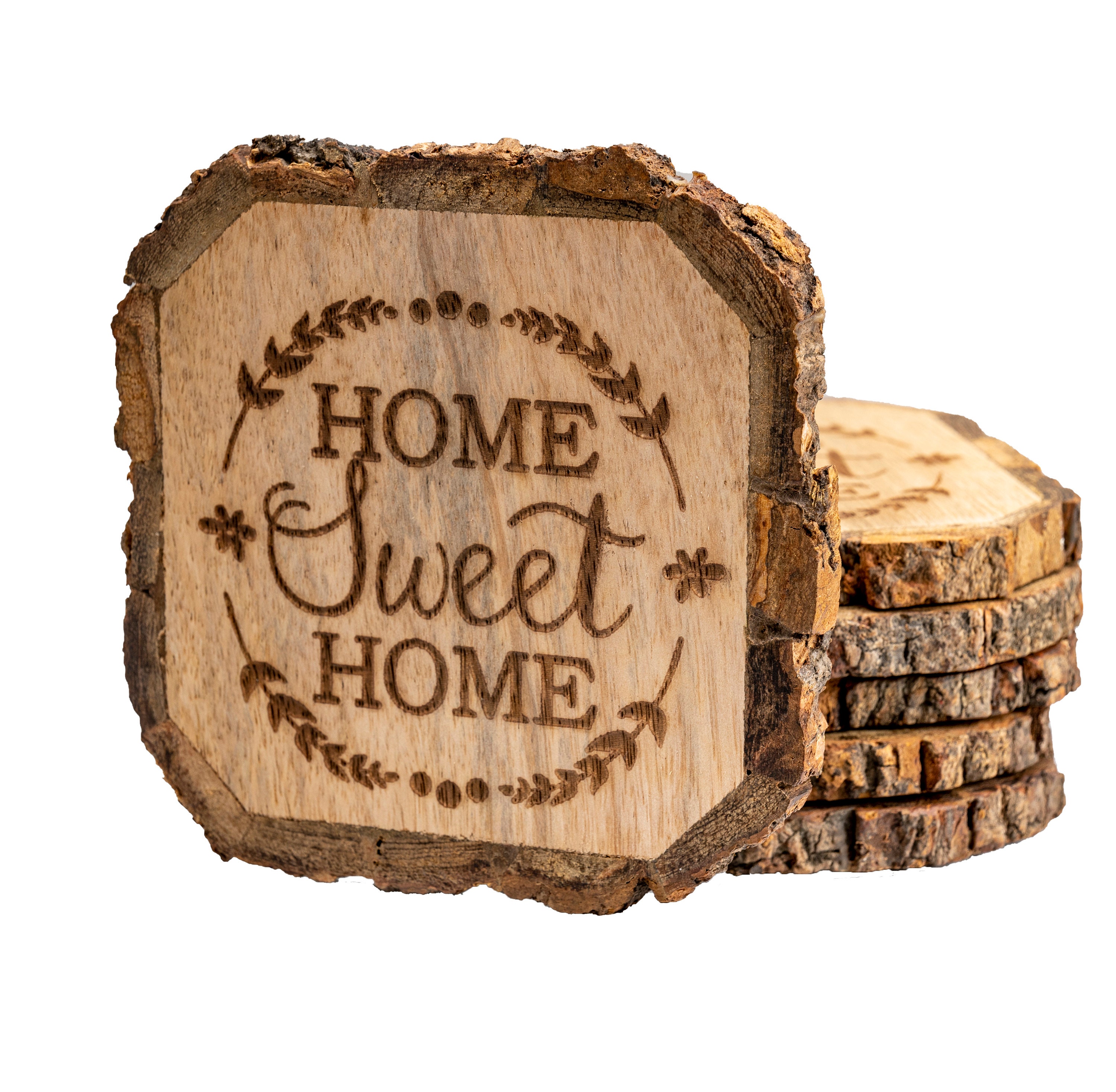 Rustic Farmhouse Coasters Wood Coasters Set of 6 | Etsy