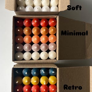Set of 5 Colorful Candles, Stick Candles, Short Candles, With Heart - Etsy