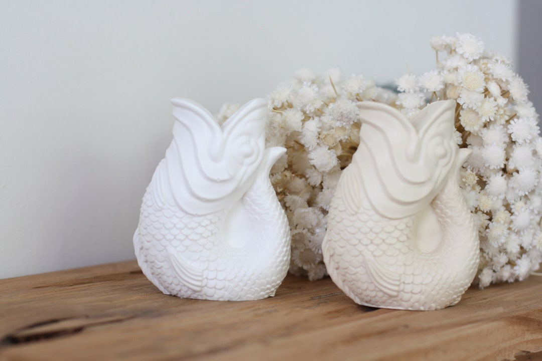 Candlestick *FISK*, White, Beige, Candlestick, Scandi, Gift Idea - Etsy