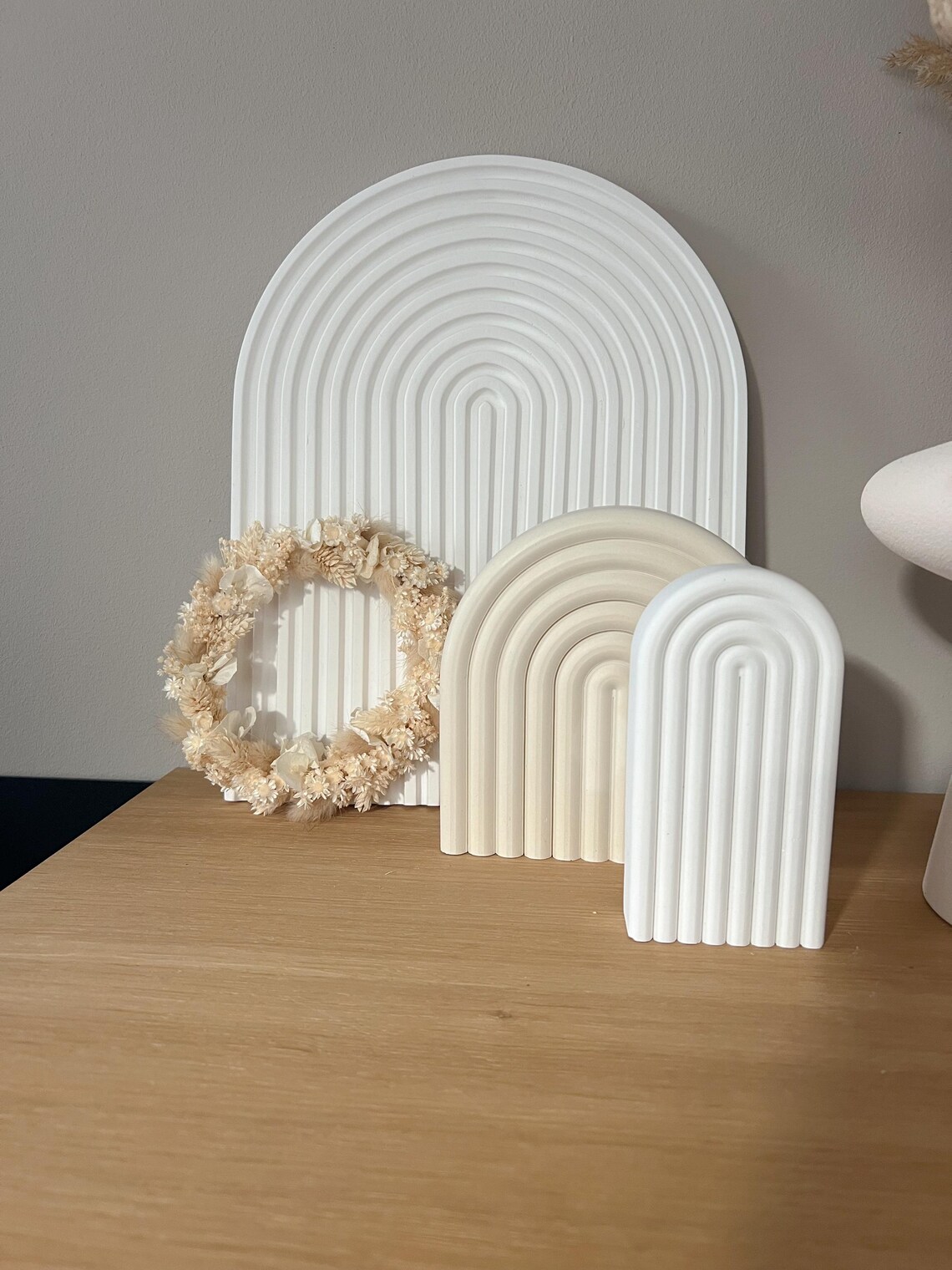 XXL Arch Tray, Decorative Tray, Arch Tray, Rainbow, Beige White ...