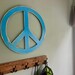 Wood Big Peace Sign, Peace Sign, Wood Sign, Distressed Peace Sign, Gift ...
