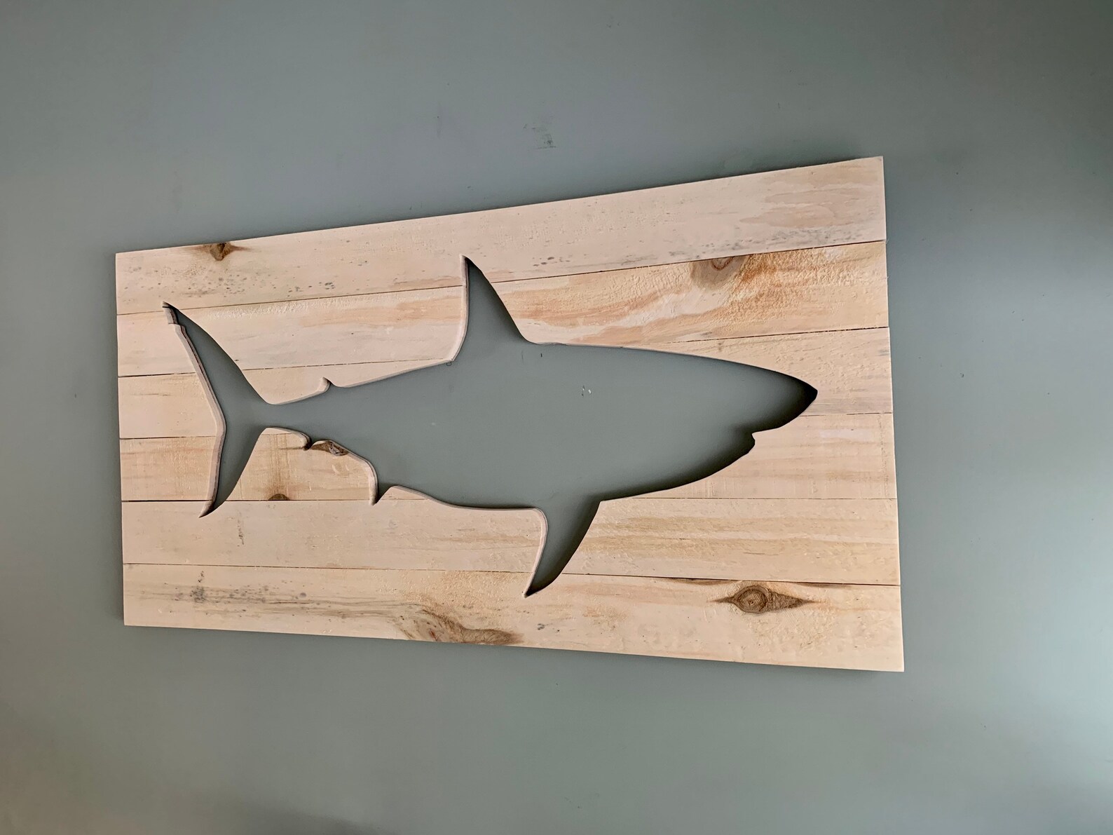 Shark Silhouette on Pine Wood, White Shark, Jaws, Shark Week, - Etsy