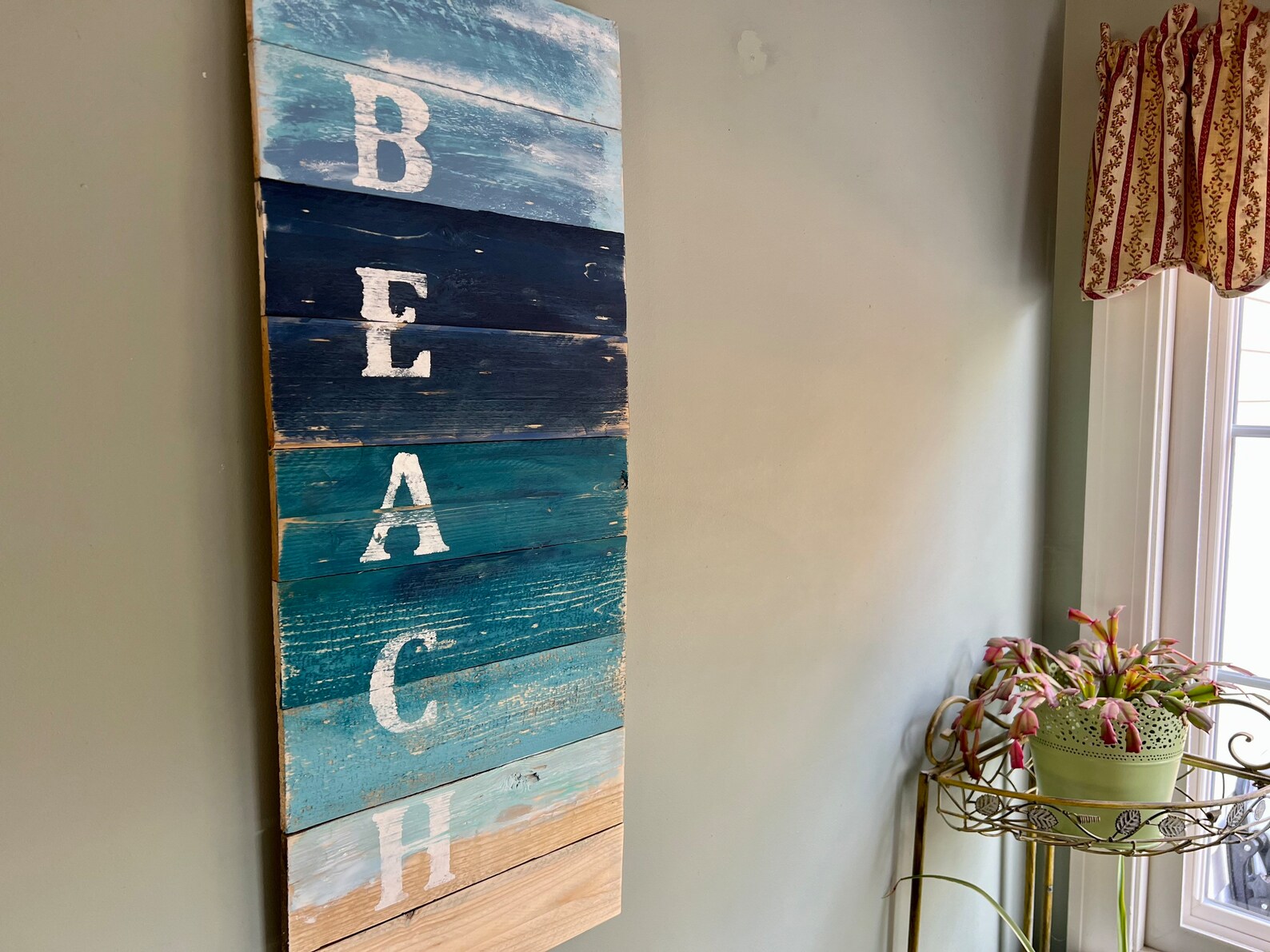 Rustic Wood Pallet Beach Ocean Sign Reclaimed Pallet Wood - Etsy