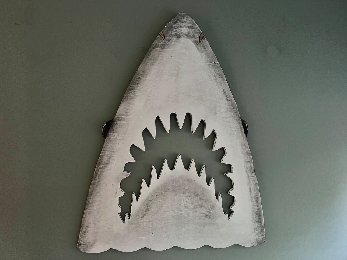 Jaws Shark Wooden Sign Great White Shark Sign White Shark - Etsy