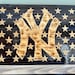 New York Yankees American Rustic Flag, Yankees Sign, American Flag Sign ...