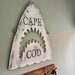 Great White Shark Sign,cape Cod Jaws Sign, Shark Bite, Wooden Shark ...
