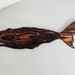 Rustic Burned Wood Sperm Whale Wall Hanging, Shou Sugi Ban, Wooden ...
