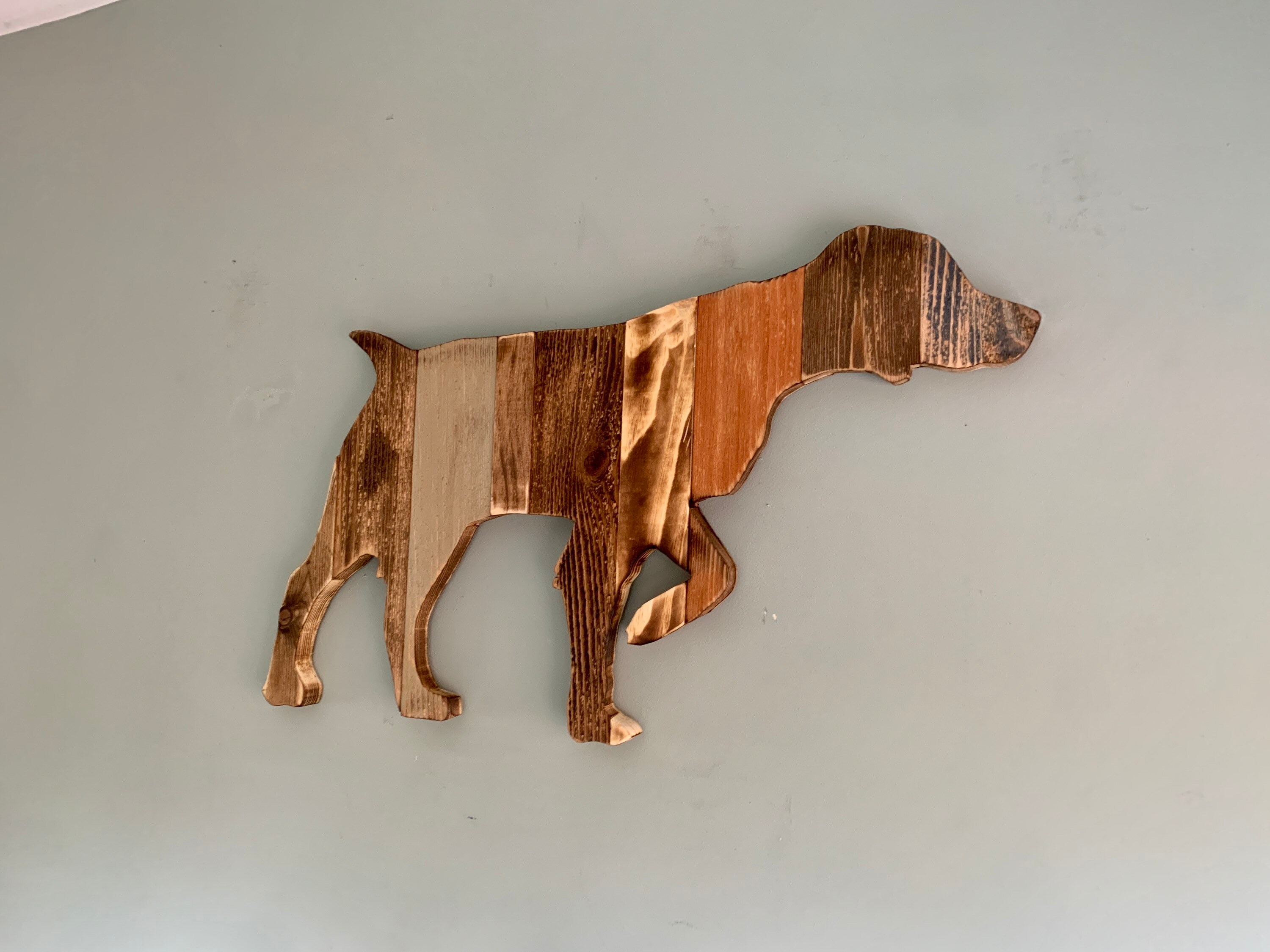 Rustic Wooden Brittany Spaniel Silhouette Barn Wood | Etsy