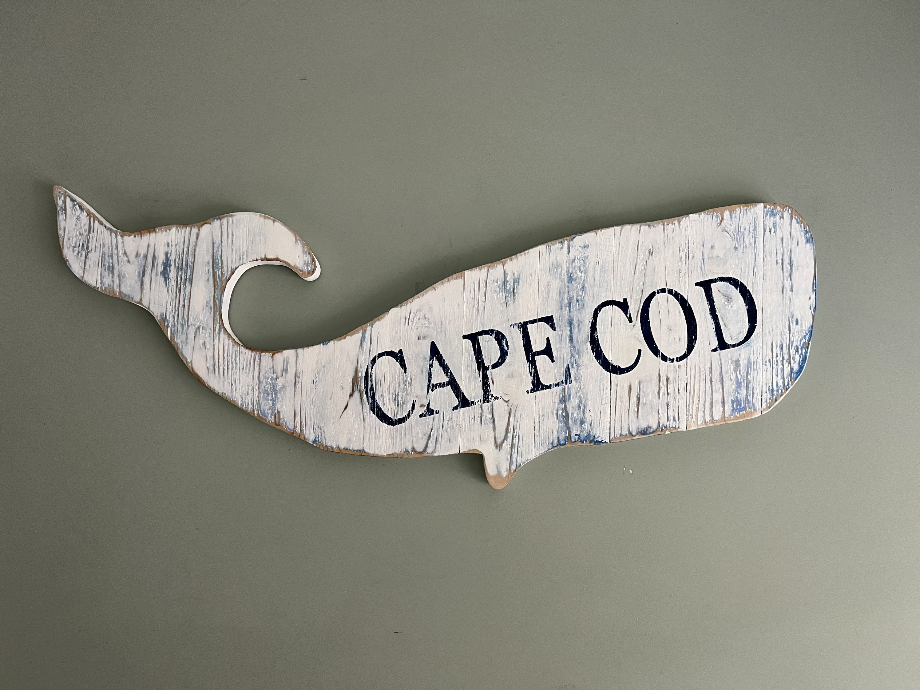 Cape Cod Whale Wood Sign Cape Cod Sign Whale Signthe Cape - Etsy