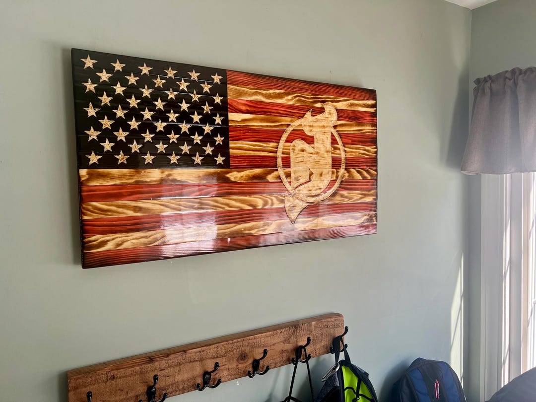 New Jersey Devils Flag, American Flag, Devils Hockey, Man Cave, Gift ...