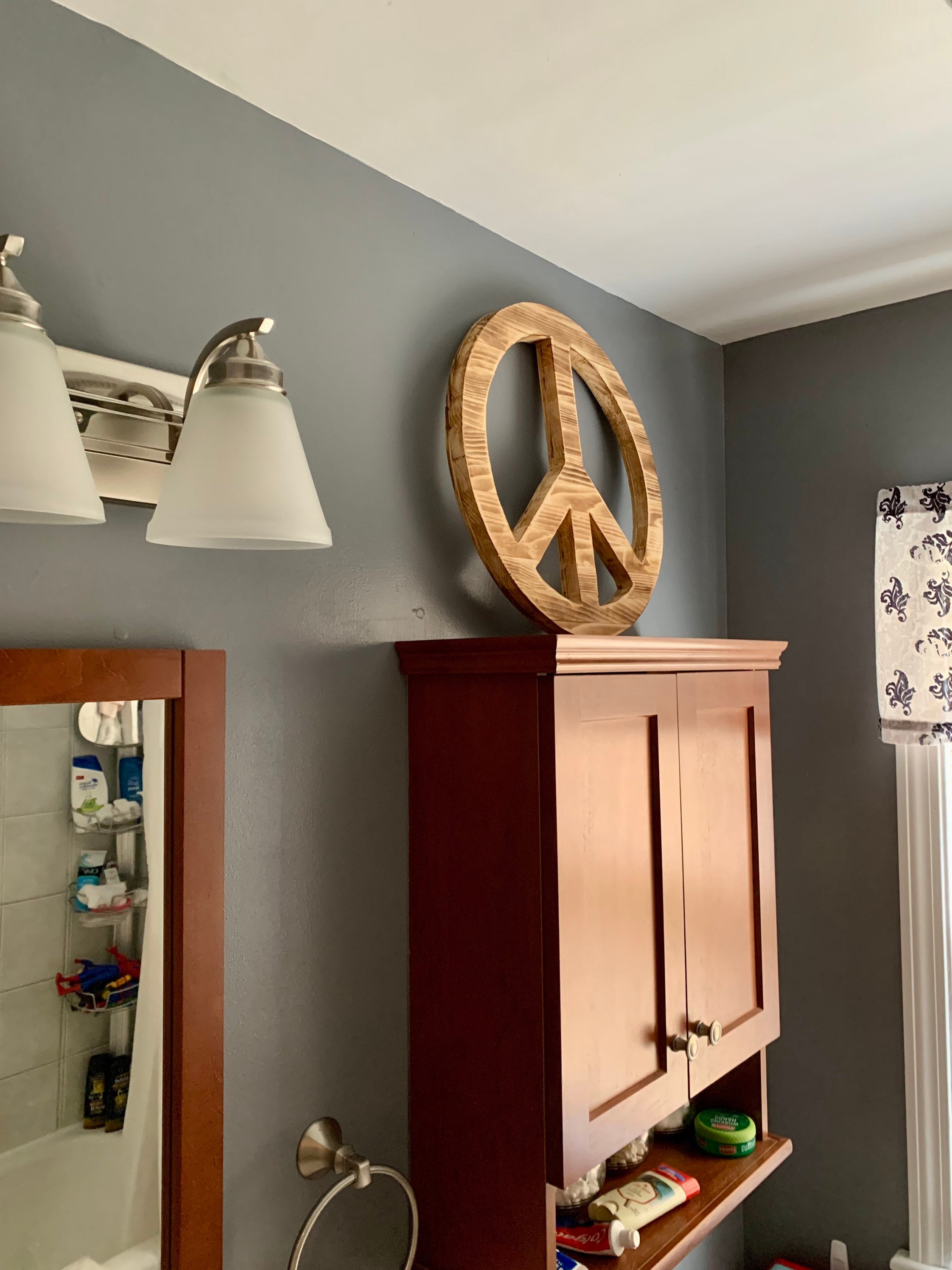 Wooden Repurposed Peace Sign Wood Sign Hand Made Rustic - Etsy