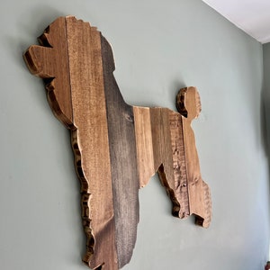 Rustic Wooden Standard Poodle Sign, Poodle Art, Poodle Gift, Repurposed ...