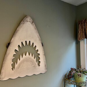 Jaws Shark Wooden Sign Great White Shark Sign White Shark - Etsy