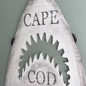 Great White Shark Signcape Cod Jaws Sign Shark Bite Wooden - Etsy