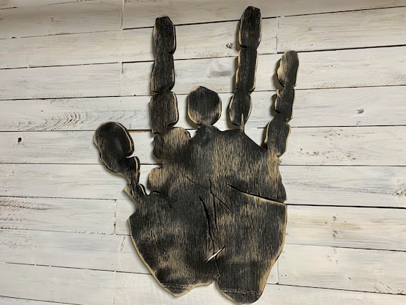 Jerry Garcia Hand Print Jerry Garcia Missing Finger Grateful | Etsy