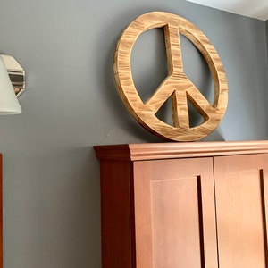 Wooden Repurposed Peace Sign, Wood Sign, Hand Made, Rustic Peace Sign ...