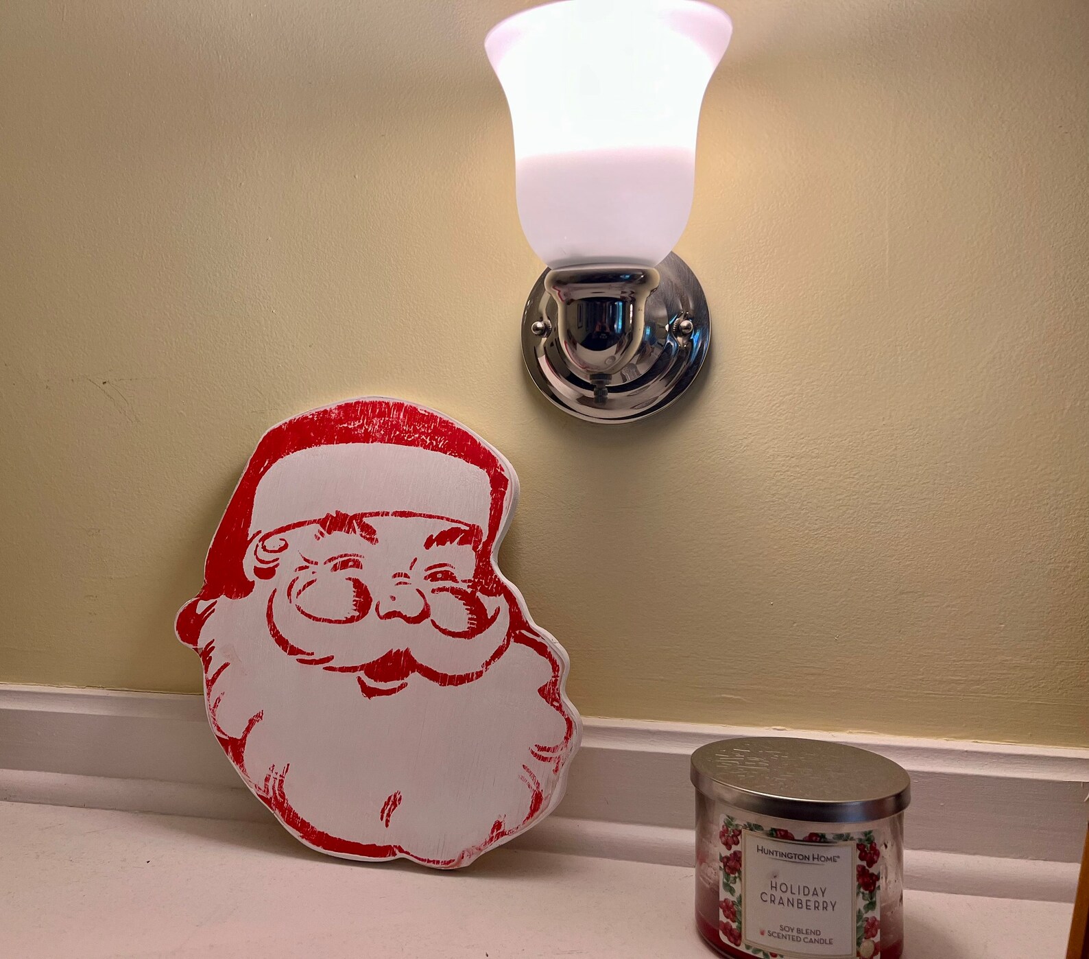 Vintage Wooden Santa Claus Face Sign Retro Santa 50s Santa - Etsy