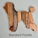 Rustic Wooden Standard Poodle Sign, Poodle Art, Poodle Gift, Repurposed ...