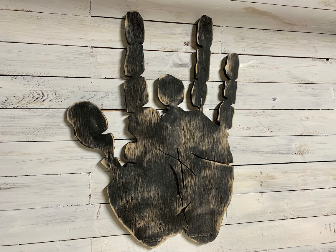Jerry Garcia Hand Print Jerry Garcia Missing Finger Grateful | Etsy