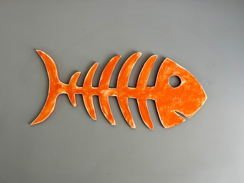 Wooden Fish Skeleton Signfish Bones Signfishing Giftkids - Etsy