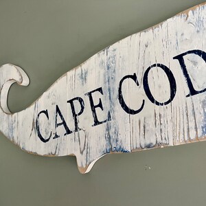 Cape Cod Whale Wood Sign, Cape Cod Sign, Whale Sign,the Cape, Cape Cod ...