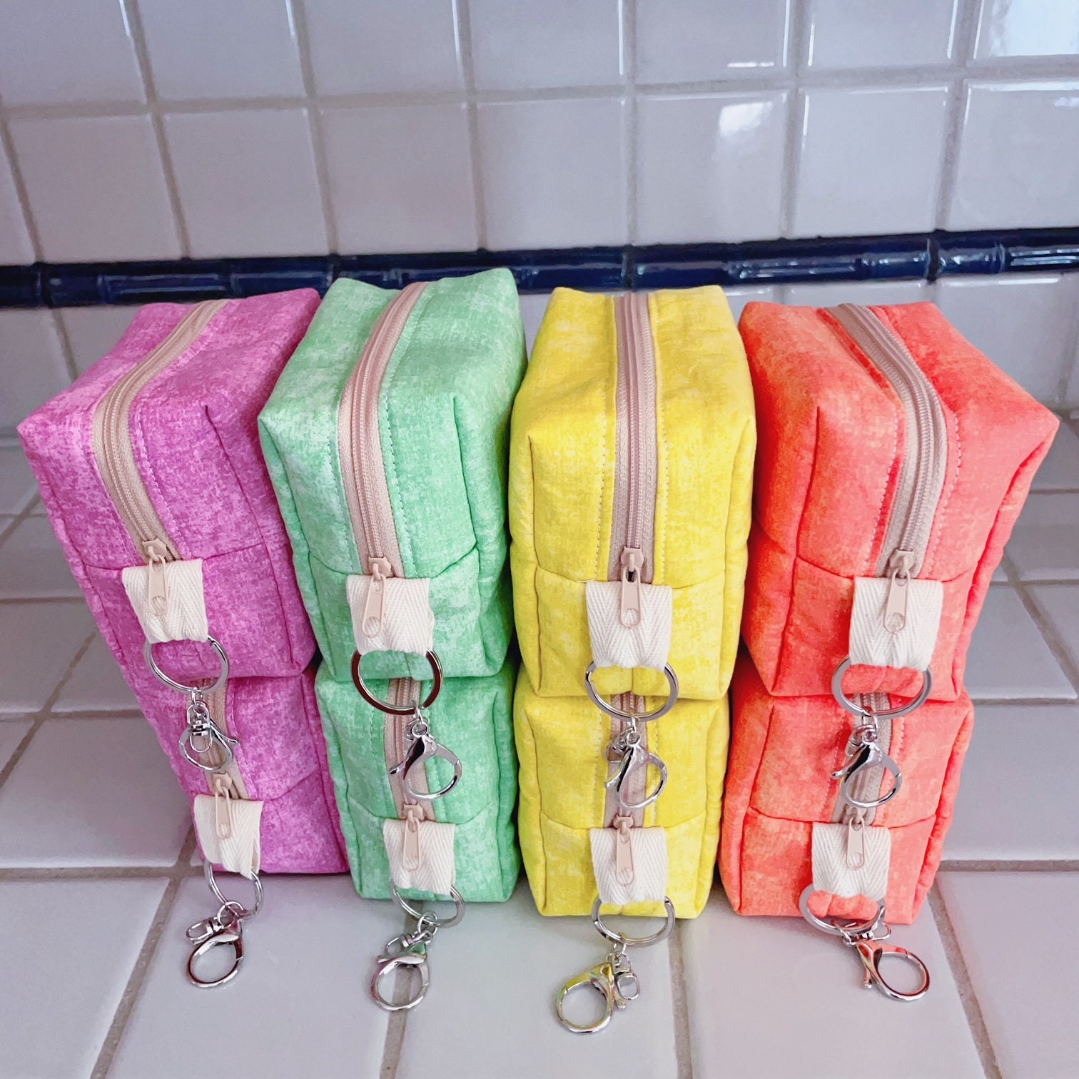 Sheep Style Square Zipper Pouch/simple Colors/cutie Cosmetic Bag ...