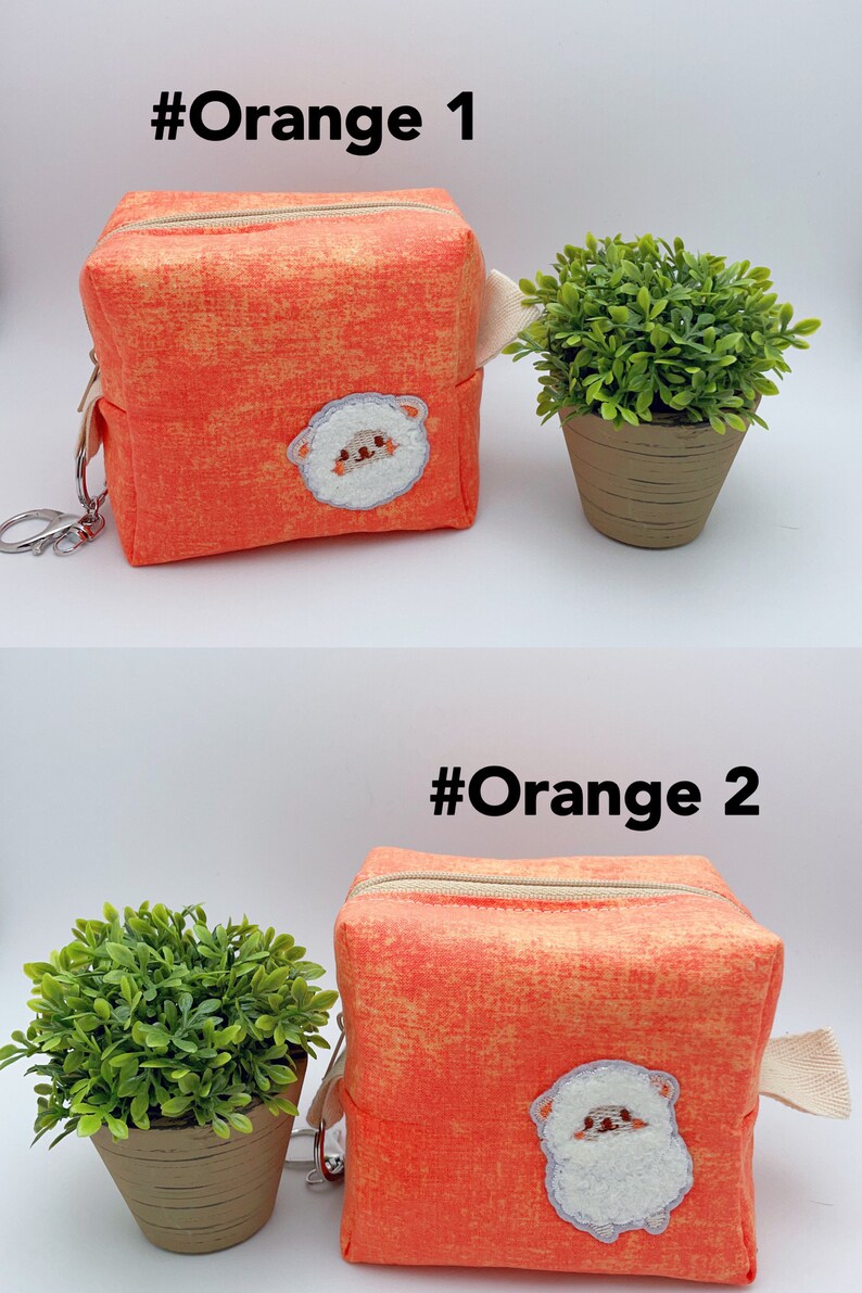 Sheep Style Square Zipper Pouch/simple Colors/cutie Cosmetic Bag ...