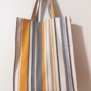 Straight Line Patterns Paper Style Tote Bag/tote Bag/linen Material ...