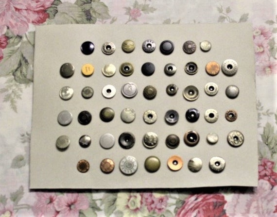 50 Used Jean Buttons | Etsy
