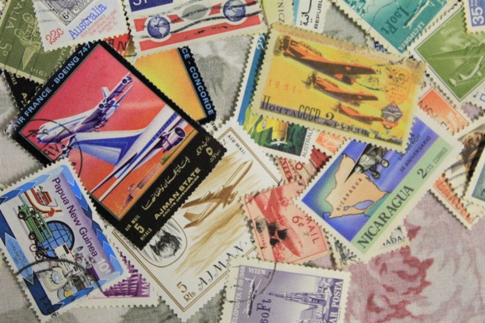 50 Random Plane/aircraft Stamps - Etsy Canada
