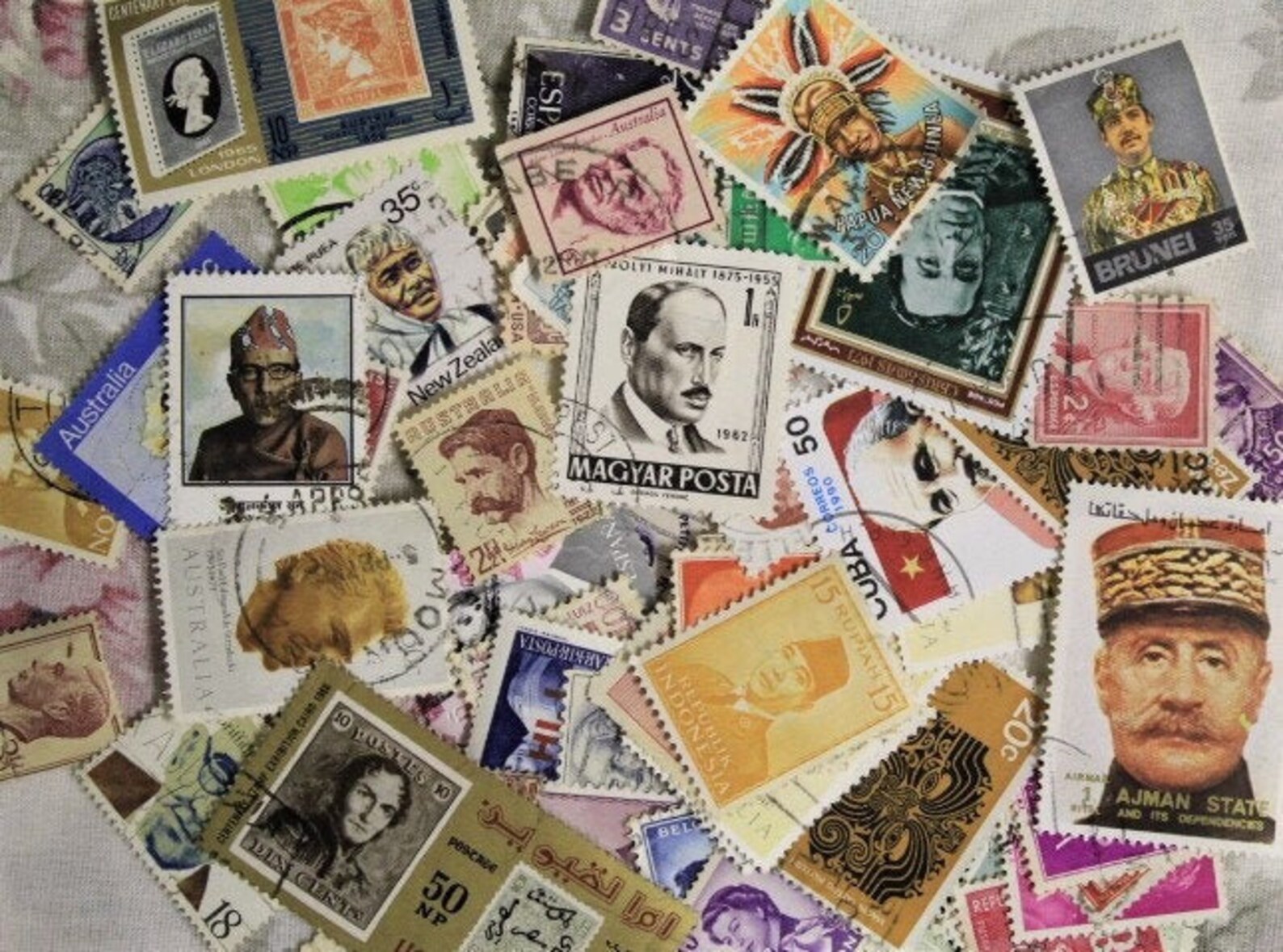 50 Random Bust Stamps - Etsy