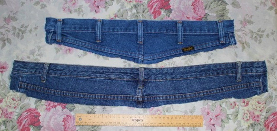 2 Blue Denim Yokes - Etsy