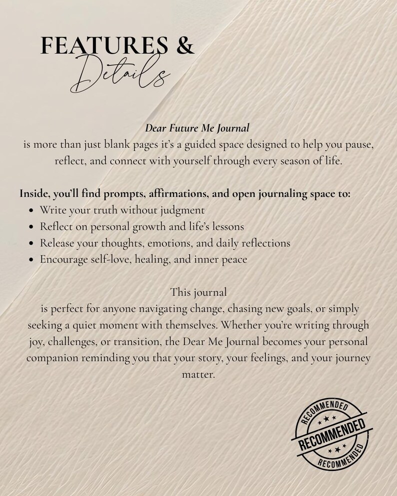 Dear Future Me Journal - Etsy