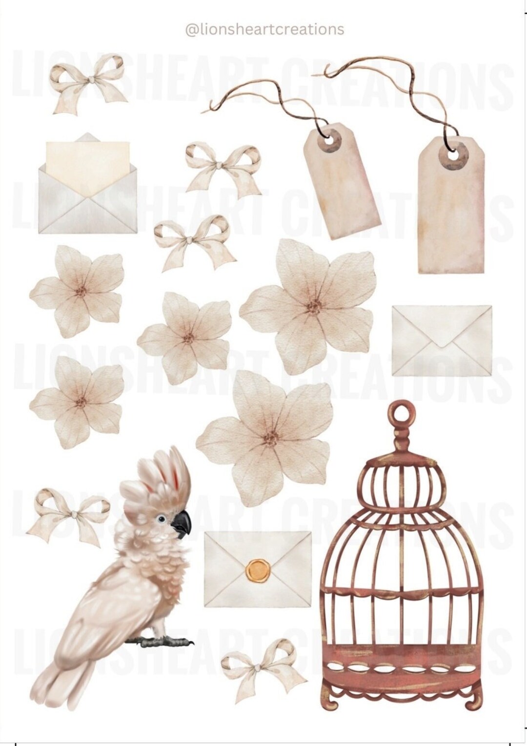 Blush Printable Stickers - Etsy