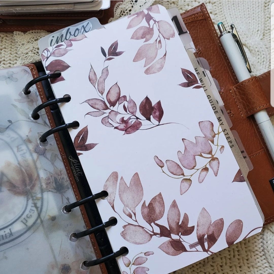 Mauvieleaves, Printable Dashboard for Planners and Journals - Etsy
