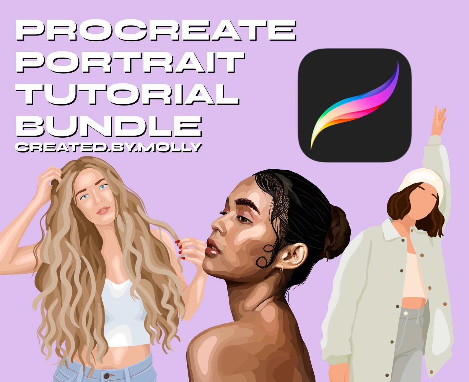 Procreate Portrait Tutorial Video Bundle Procreate Trucs et - Etsy France