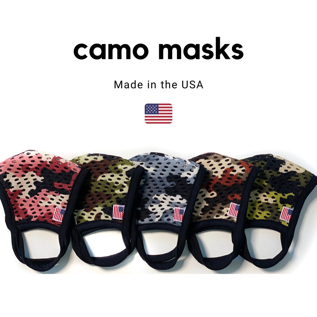 Kids Camo Face Masks \ Children Camo Reusable Washable Masks\ Made in ...