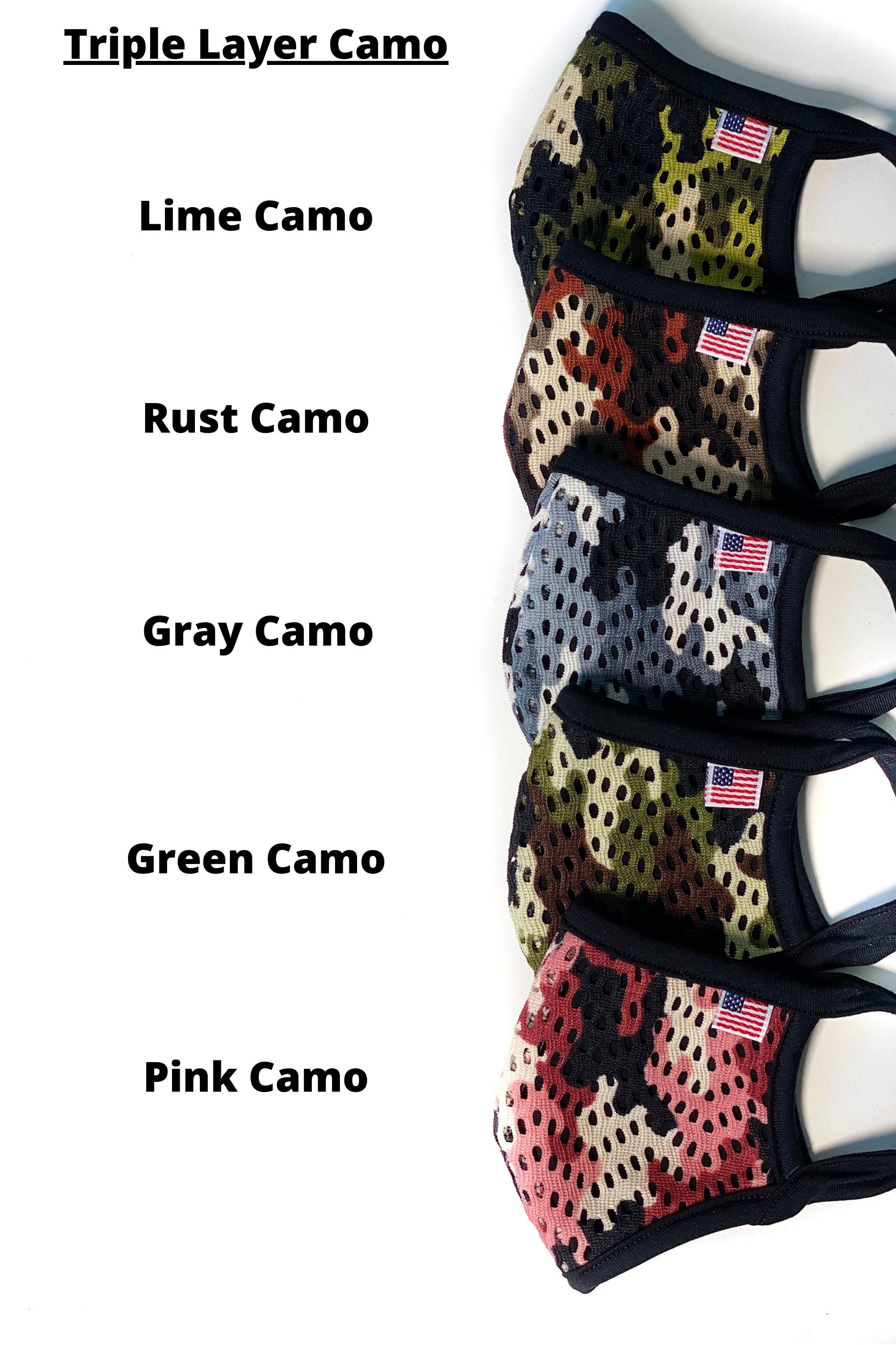 Kids Camo Face Masks Children Camo Reusable Washable Masks | Etsy