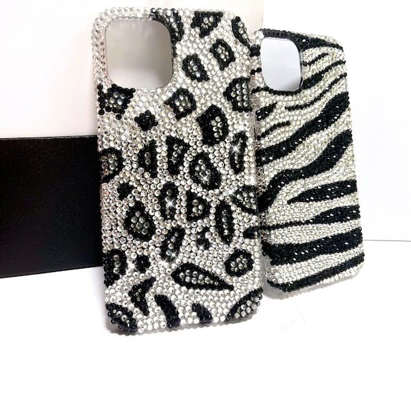 Black Leopard Print Phone Case - Etsy
