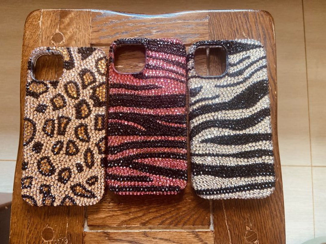 Animal Element Rhinestone Glitter Phone Case Crystal Phone Cover Bling ...