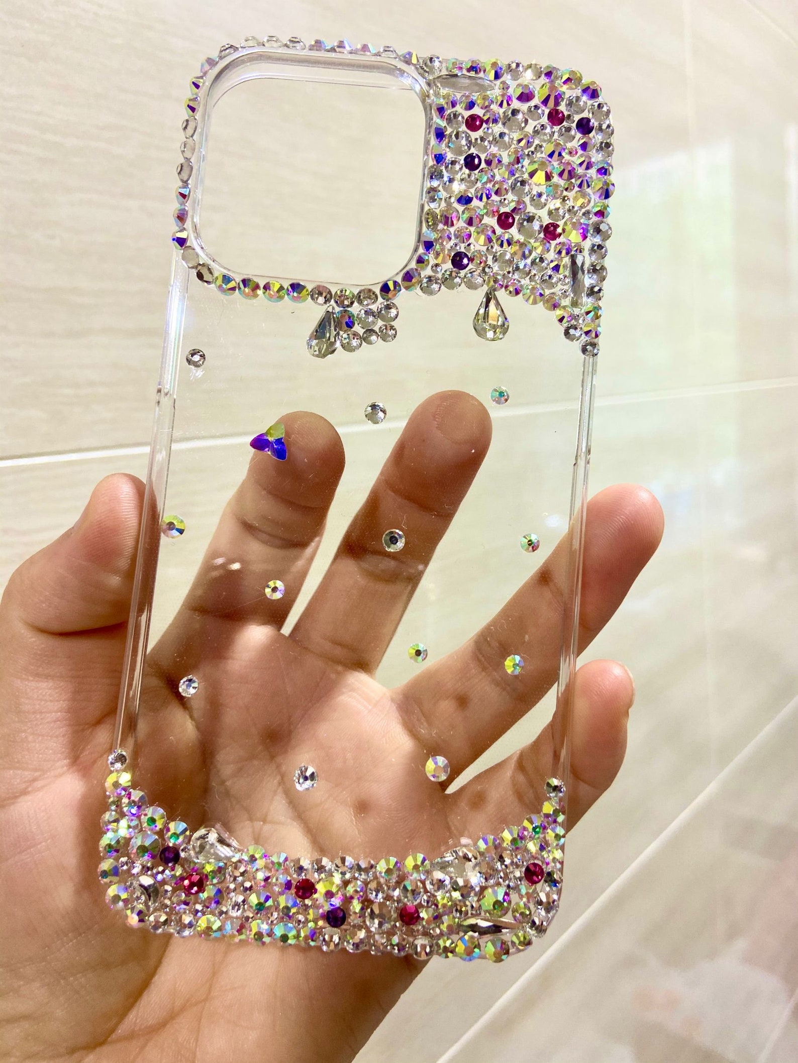 Sparkly Phone Case Glitter Rhinestone Crystal Phone Covers - Etsy