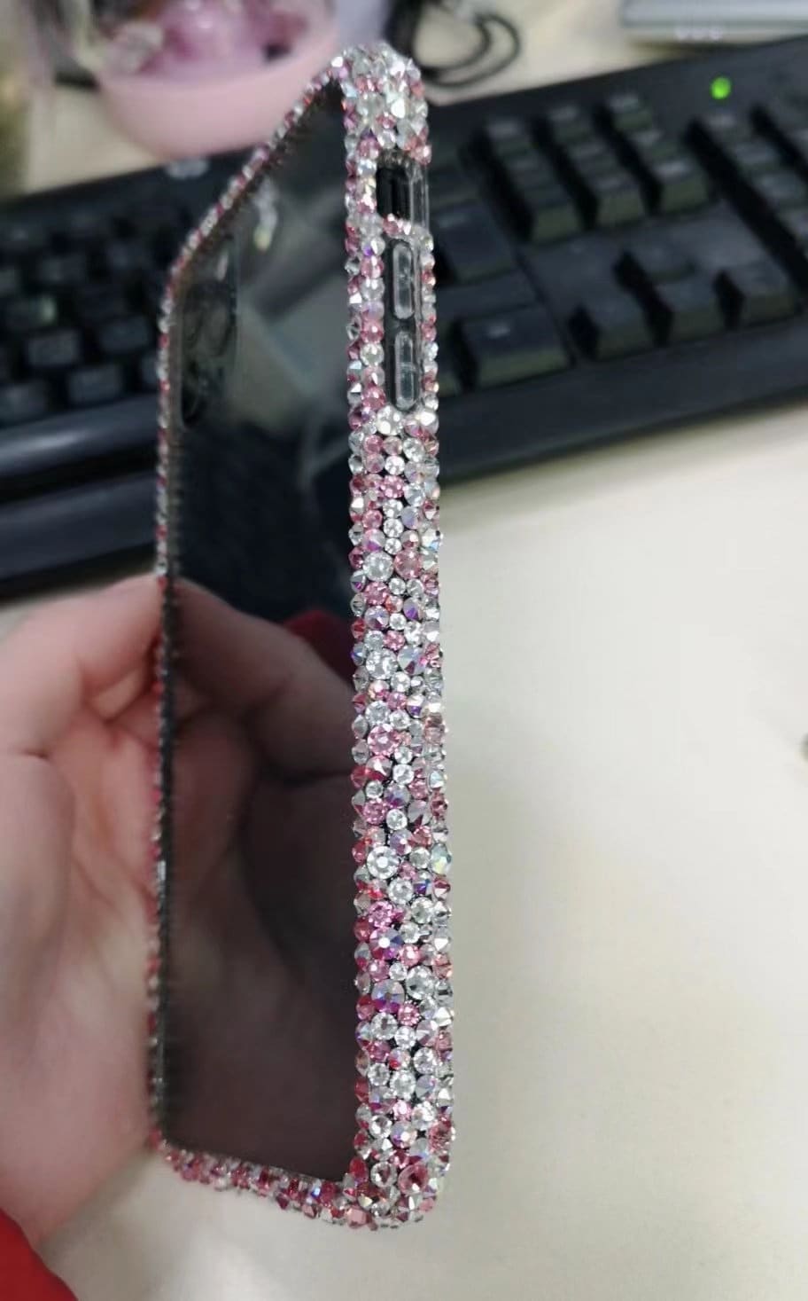 Sparkly Swarov Luxury Back Phone Cases Bumper Frame Full Sides Protect ...