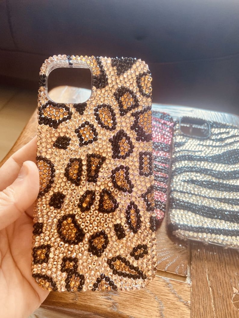Animal Element Rhinestone Glitter Phone Case Crystal Phone Cover Bling ...